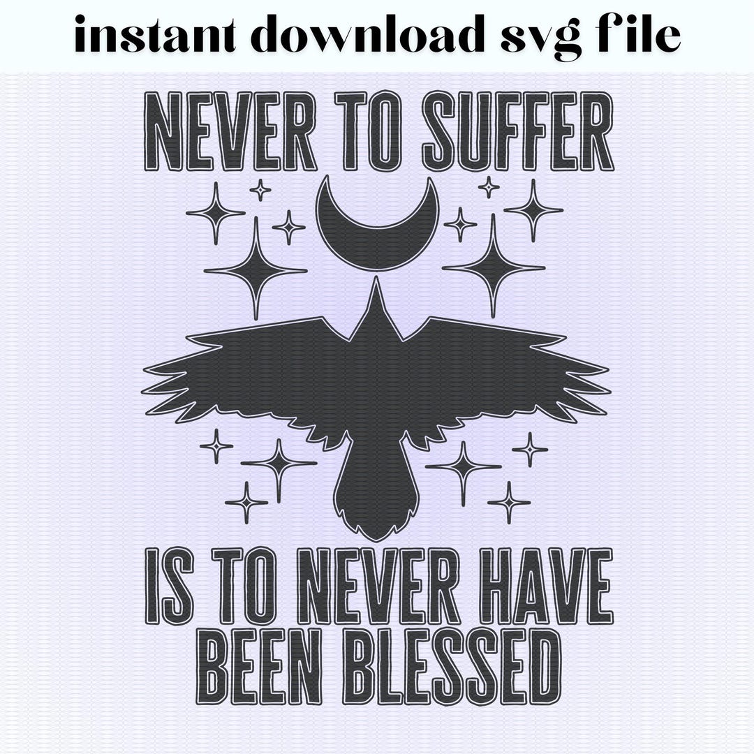 Edgar Allan Poe Quote Svg for Goth Apparel Gothic Decor Halloween ...