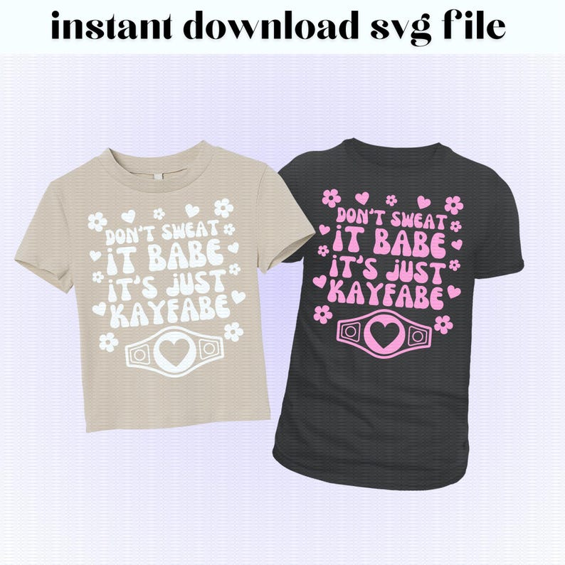 Pro Wrestling Kayfabe Svg Cutting Machine for Girls Womens Merch Shirt ...