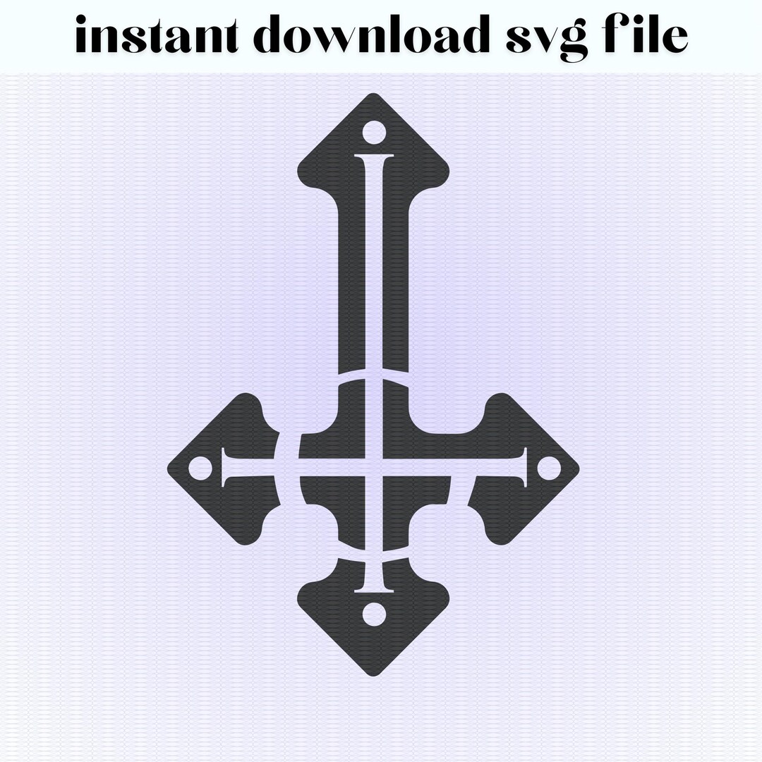 Gothic Inverted Cross Svg for Goth Apparel Halloween Ghost Shirt Occult ...