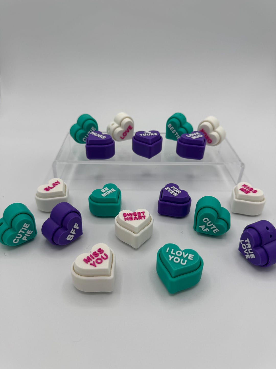18x Heart Fidget Clickers - Buy Your Favorite or All 18 for a Deal ...