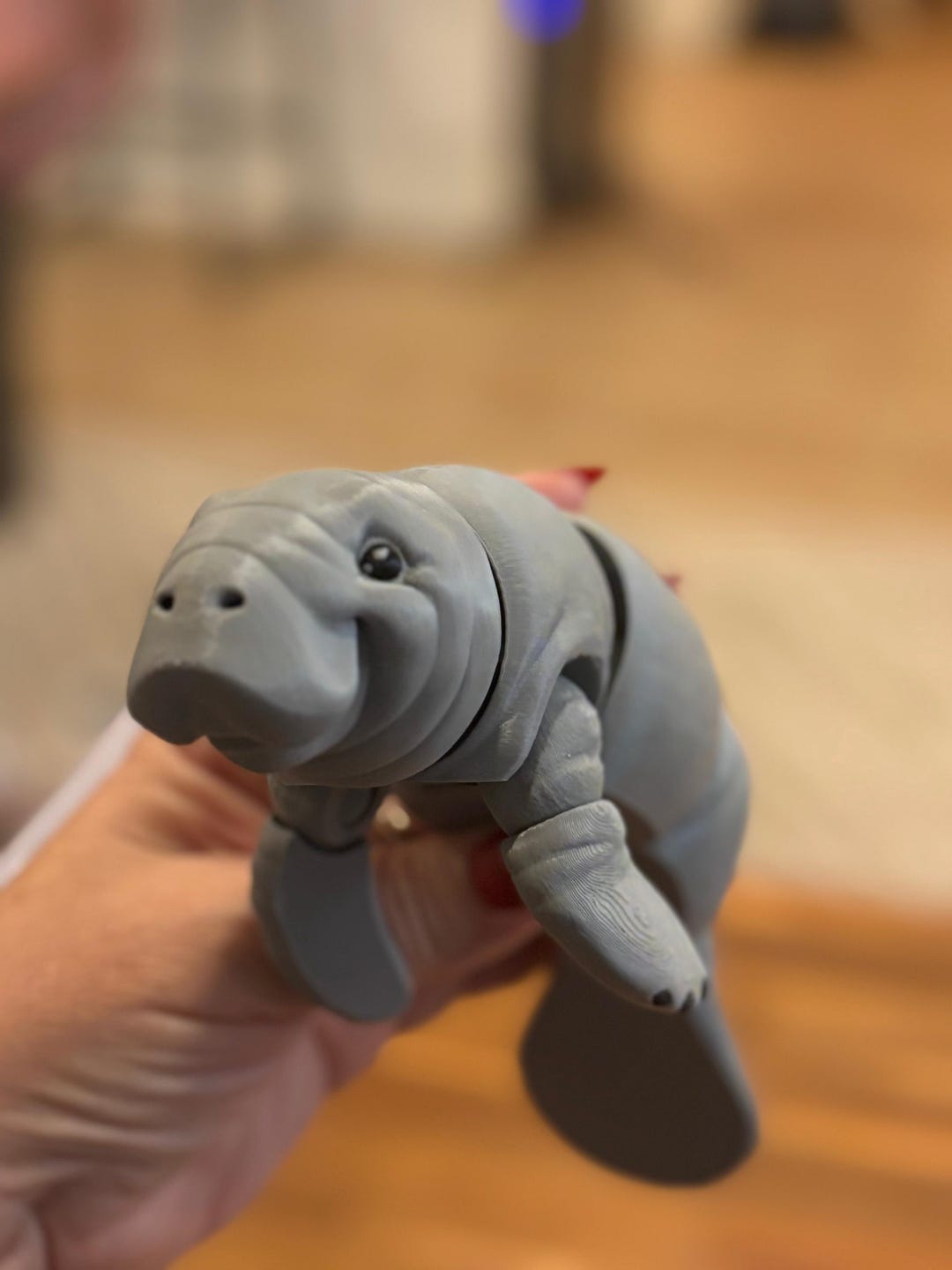 9 Inch 3d Printed Manatee Articulating Plastic Figurine Super Cute - Etsy