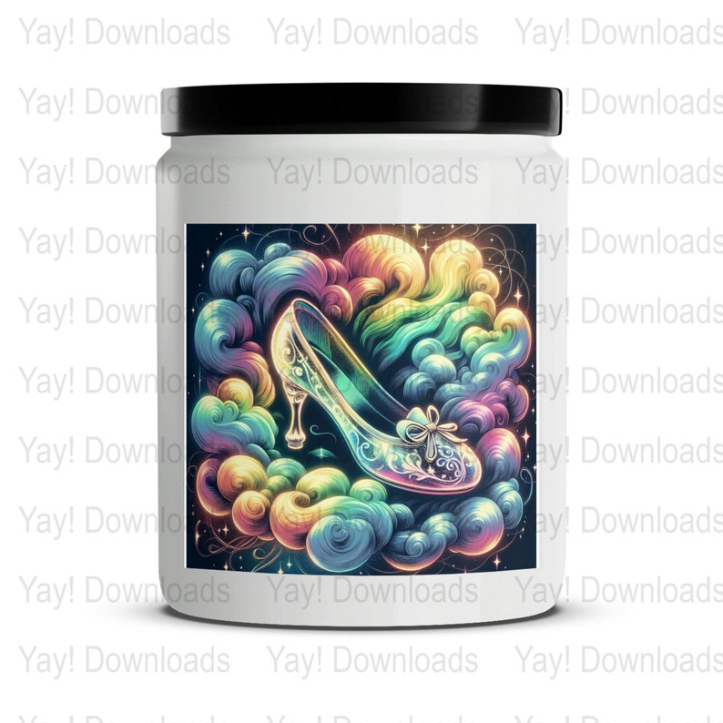 Enchanted Rainbow Shoes in Whimsical Clouds Digital Art Print High ...