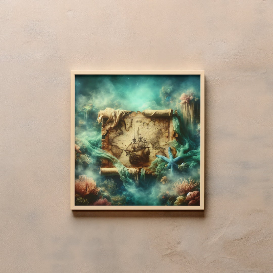 Lost Treasure Map PNG Digital Download Unlimited Use, 300 DPI ...