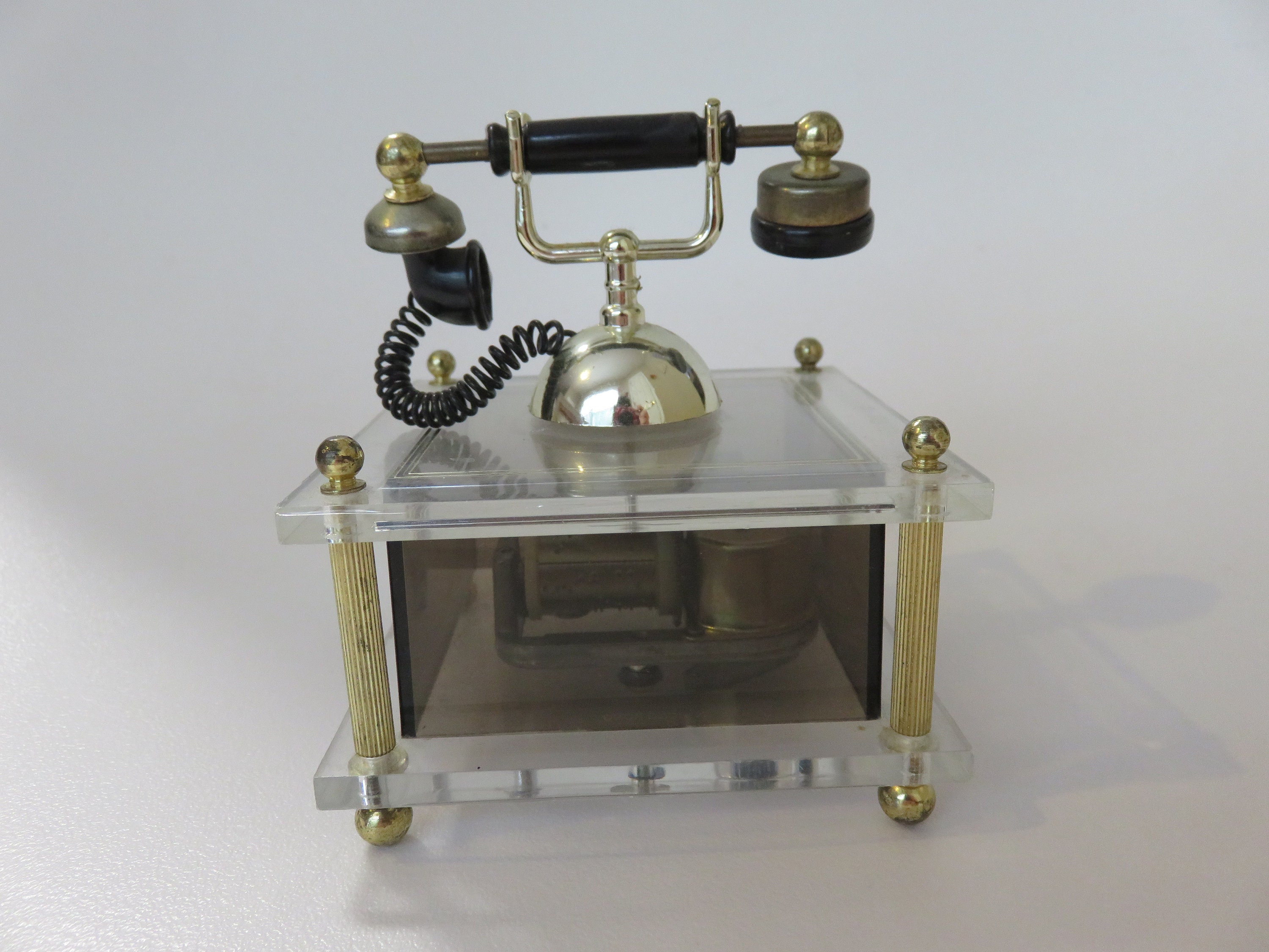 Sankyo Old Fashioned Telephone Music Box Spinning Vintage | Etsy