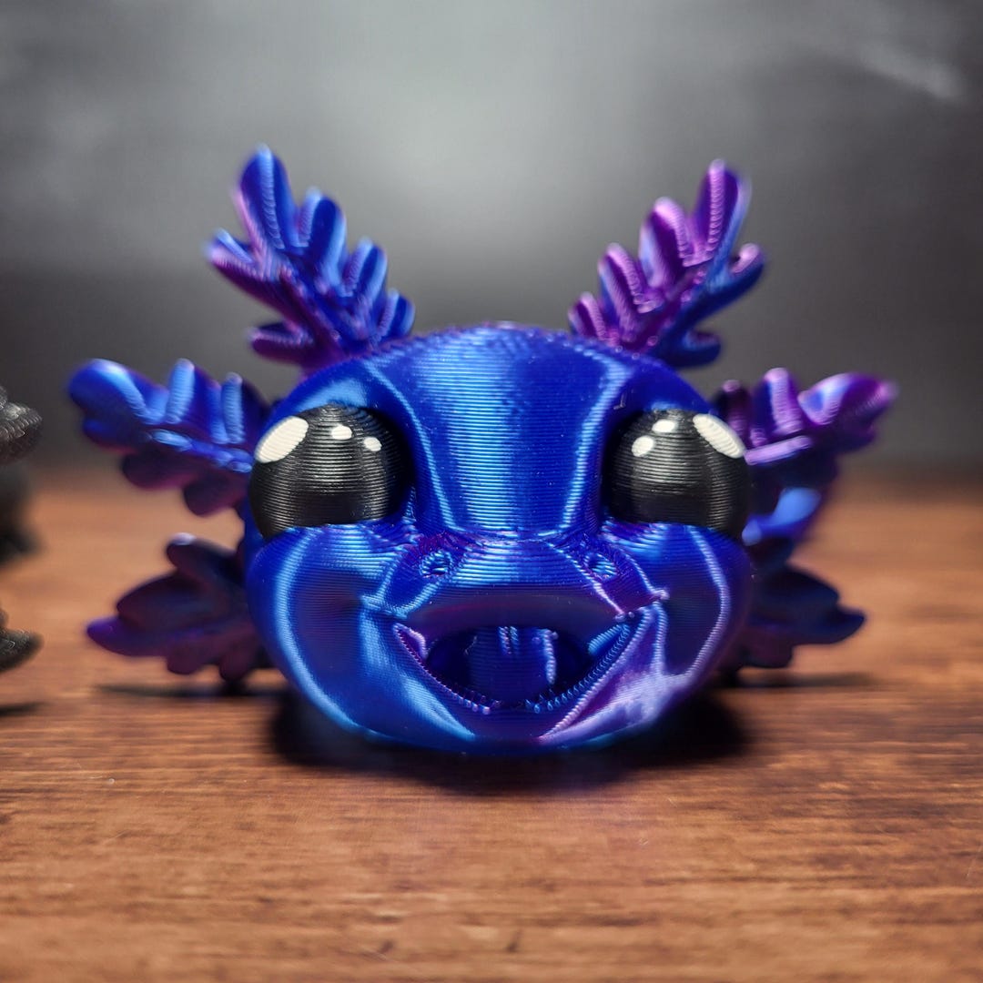 3D Printed Flexible Axolotl, Aquatic Companion - Etsy