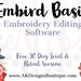Basic Embird Embroidery Editing Software Program | Etsy