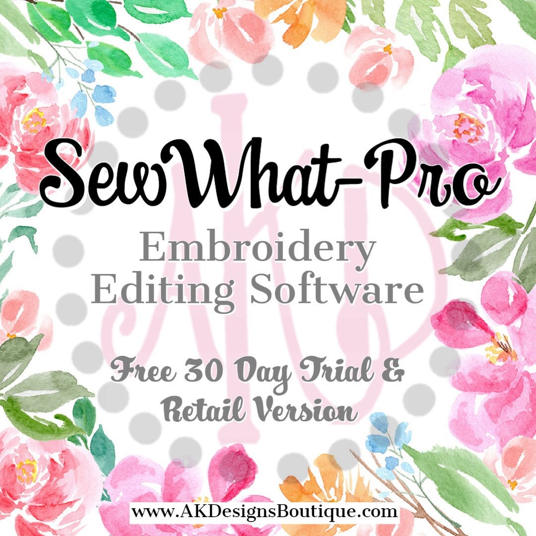 Sewwhat-pro Machine Embroidery Editing Software SWP Sew What Pro ...