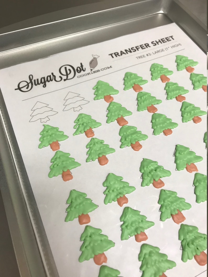 Trees: Templates for Royal Icing / Buttercream Transfers and | Etsy