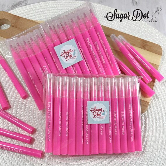 Pink Mini Edible Markers Pens 25 - Etsy