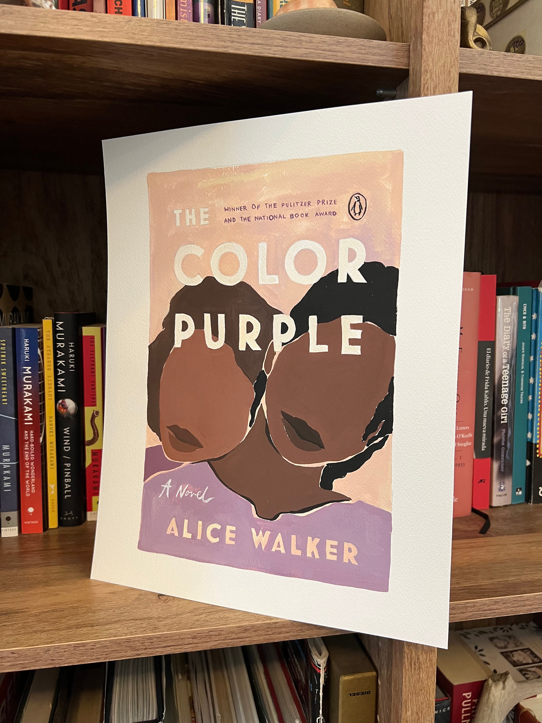 The Color Purple Alice Walker Book Cover Original Painting - Etsy