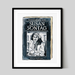Conversations With Susan Sontag Book Art Print Watercolor Painting - Etsy