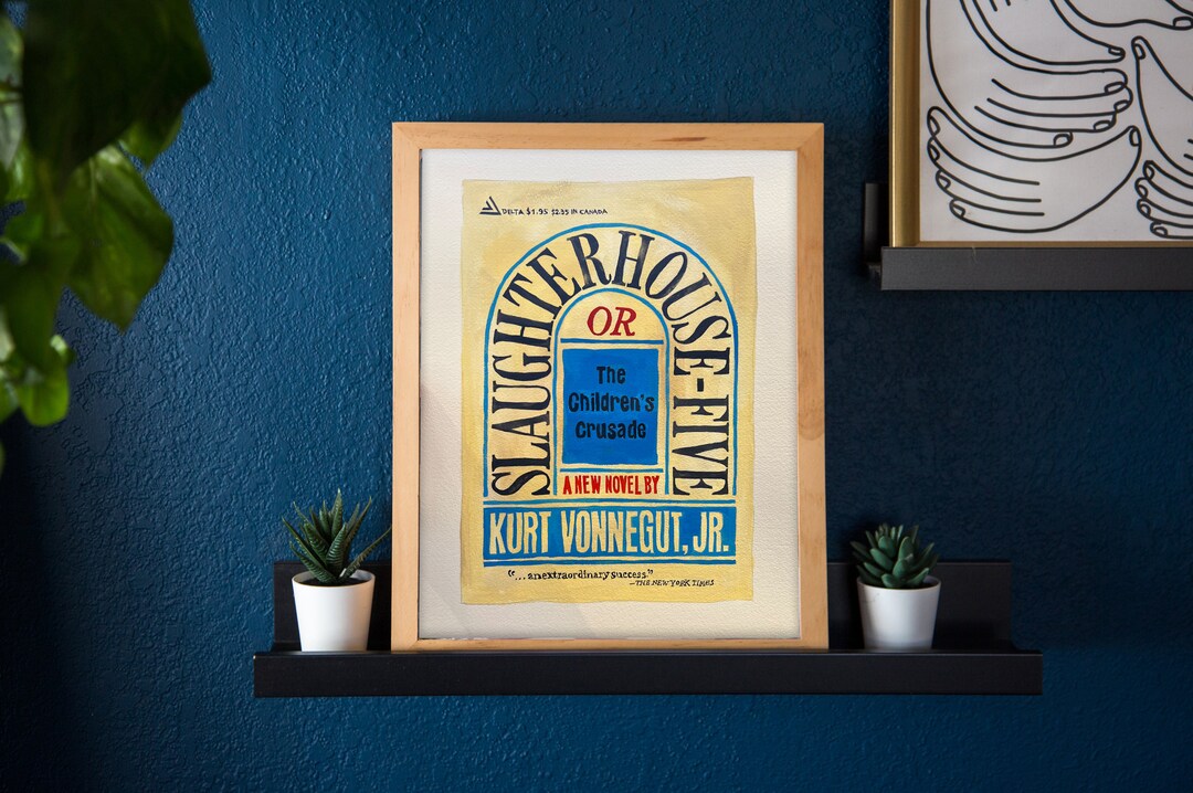 Slaughterhouse Five Kurt Vonnegut Original Art Painting - 10x14" - Etsy
