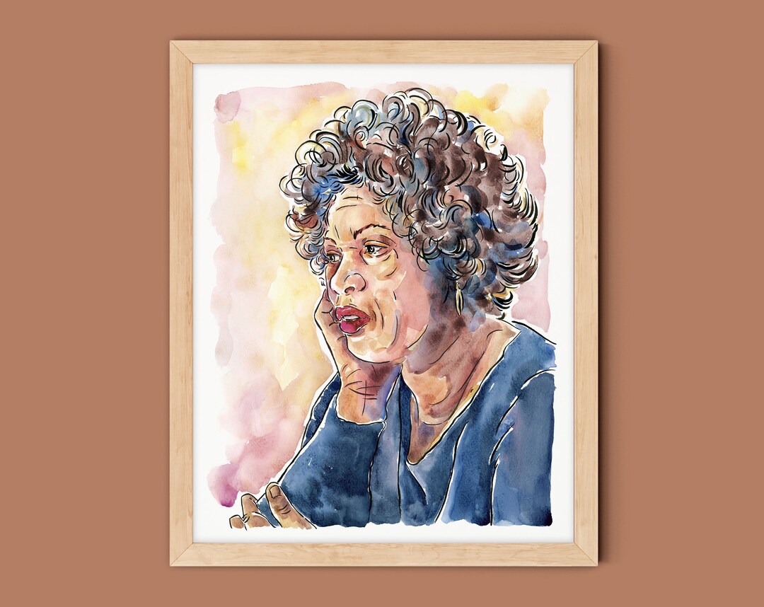 Toni Morrison Author Portrait - Art Print of Original Painting ...