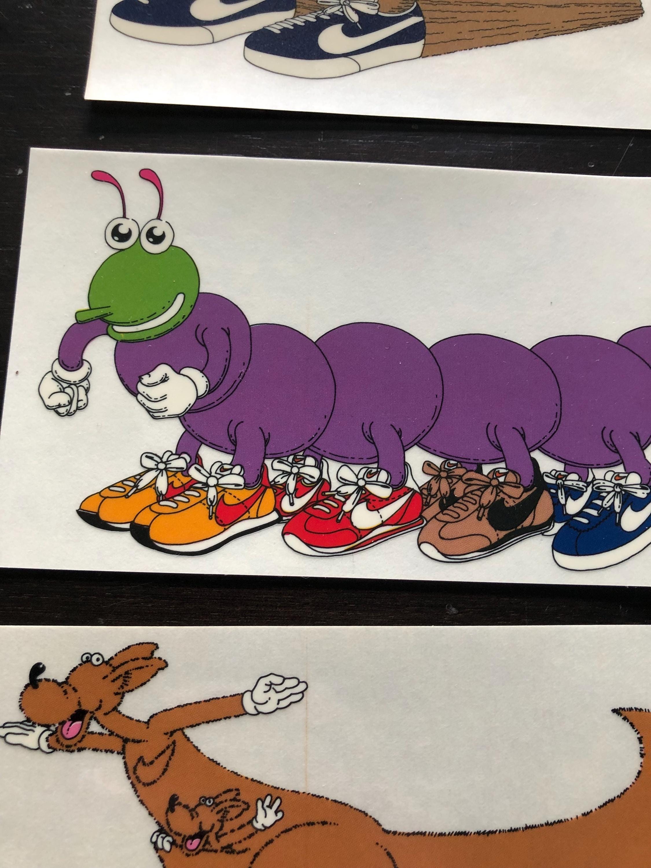 Nike 70’s Stickers Sole Food Waffle Swoosh Sphinx Kangaroo Caterpillar ...