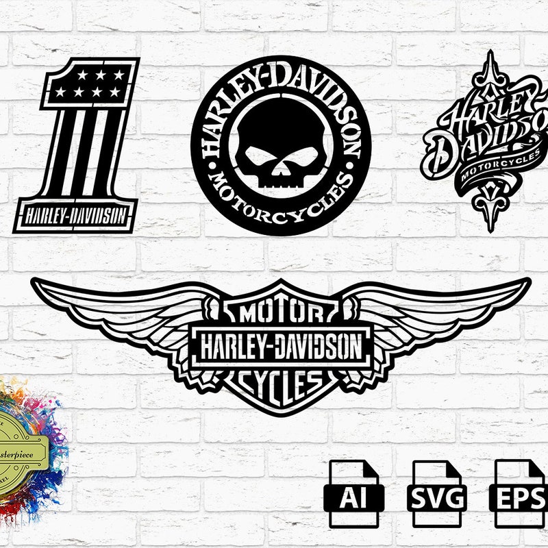 Harley Davidson Svg - Etsy