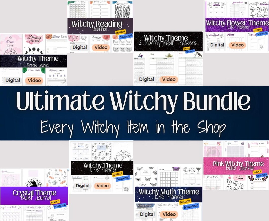 Ultimate Witchy Bundle - Every Witchy Item in My Shop - Etsy