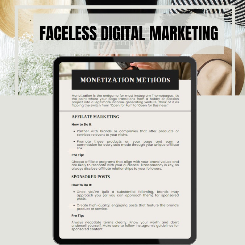 Faceless Digital Marketing Guide With Master Resell Rights (MRR) and Private Label Rights (PLR ...