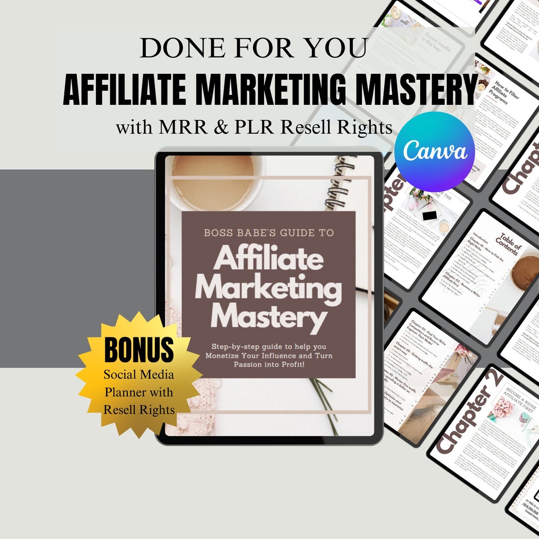 Affiliate Marketing Guide With Master Resell Rights (MRR) and Private ...