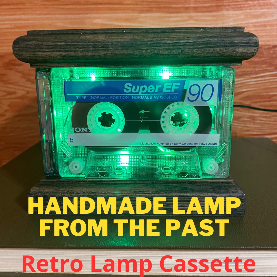 Retro 80/90 Cassette Lamp, Audio Cassette, Night Light Lamp, Audio ...