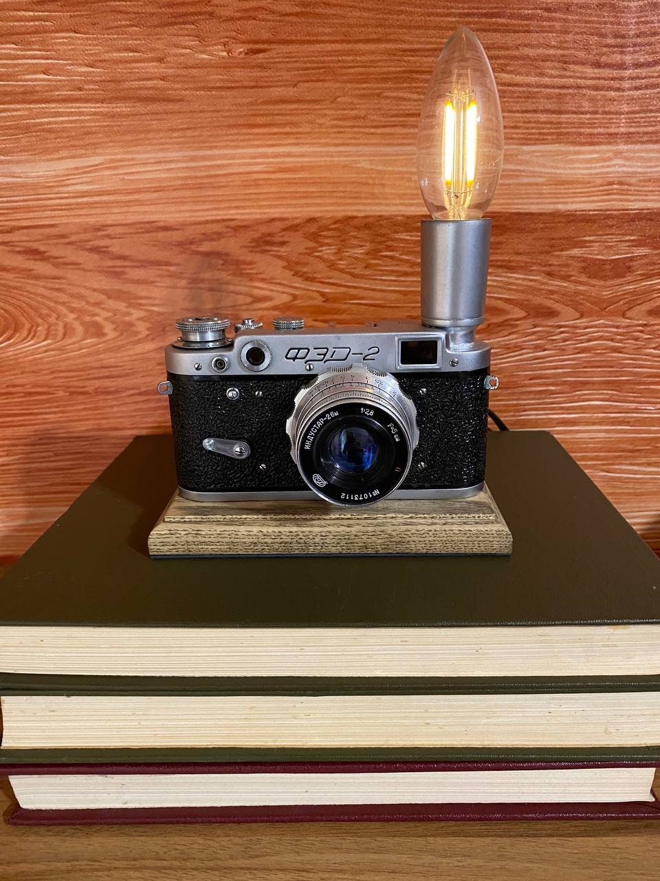 Vintage FED-2 Camera Lamp, Table Lamp, Interior Lamp, Office Lighting ...