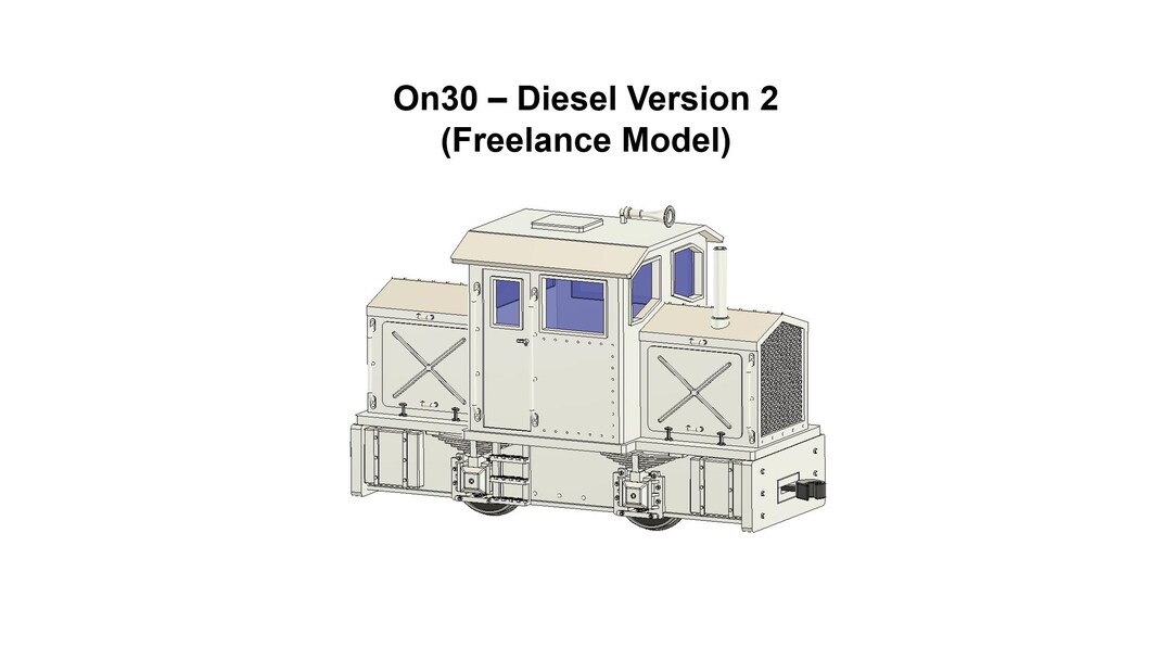 On30 - Diesel Version 2 With Bachmann Streetcar Mechanism - Etsy