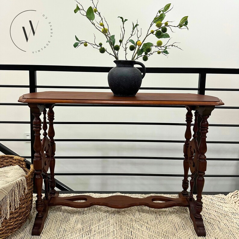 Beautiful All Wood Mahogany Sofa Table Console Entry Table ...
