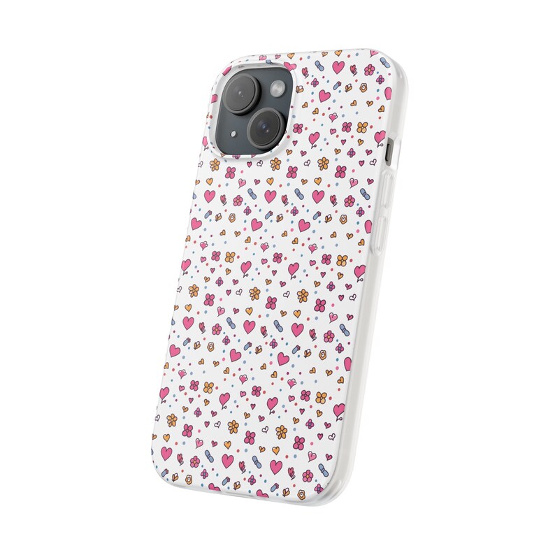 Coquette Doodles Phone Case iPhone 15 14 13 12 Pro, XR, XS Samsung S23 ...