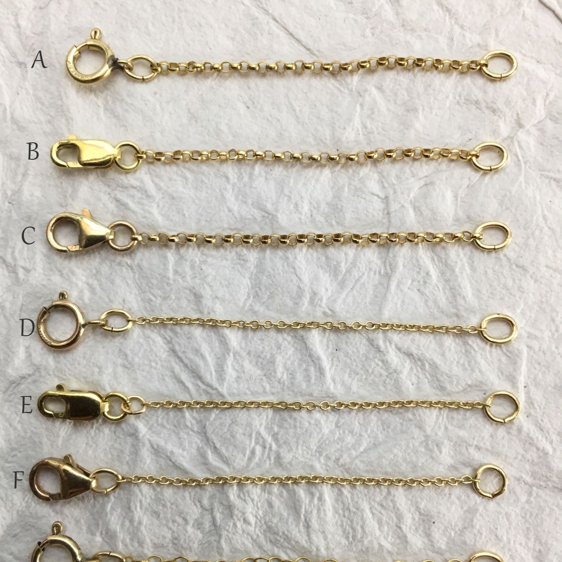 Gold Filled Chain Length Extender for Necklace or Bracelet 1 - Etsy