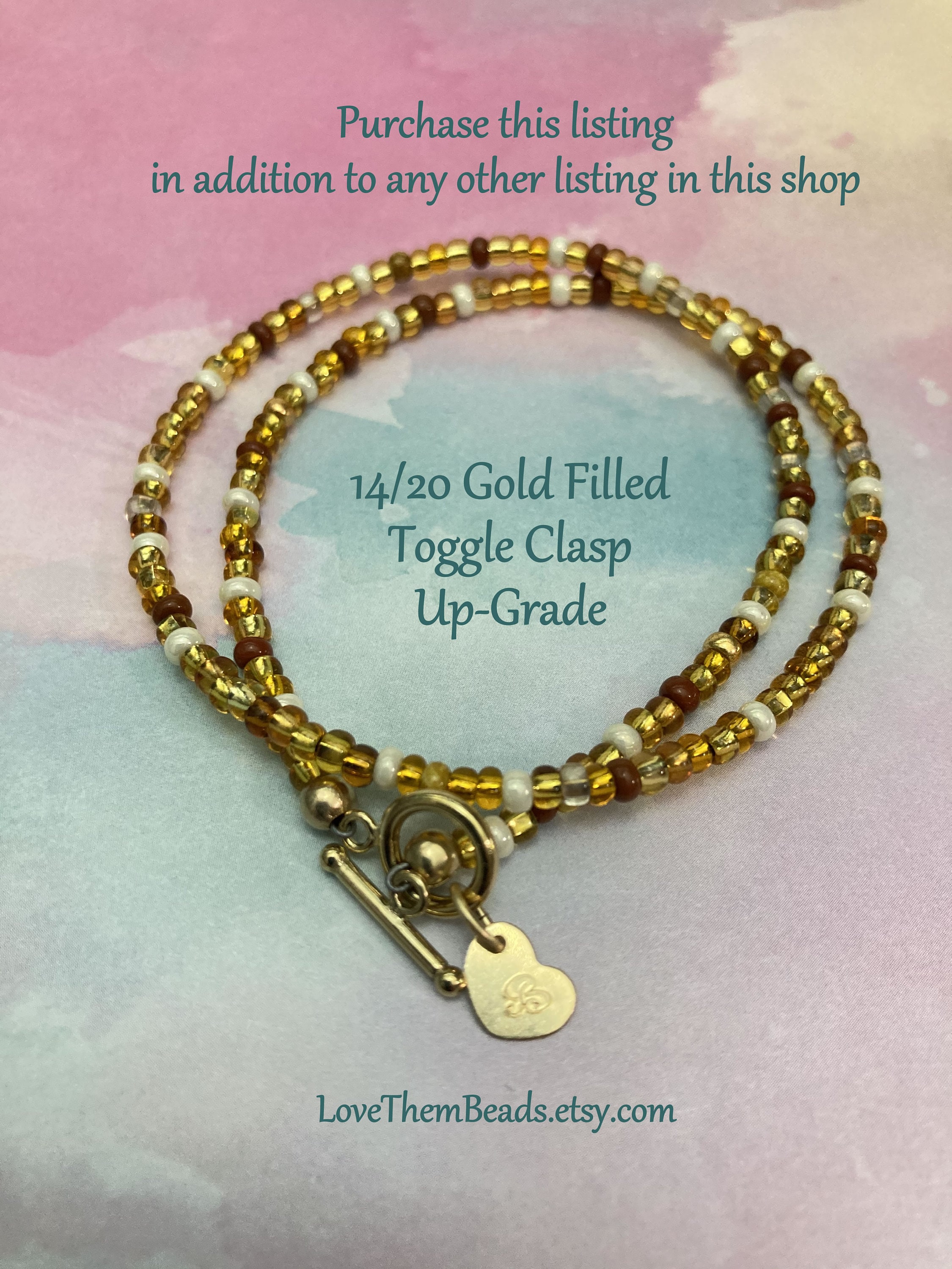 Clasp Upgrade, Add a Sterling Silver or a Gold Filled Toggle Clasp to ...