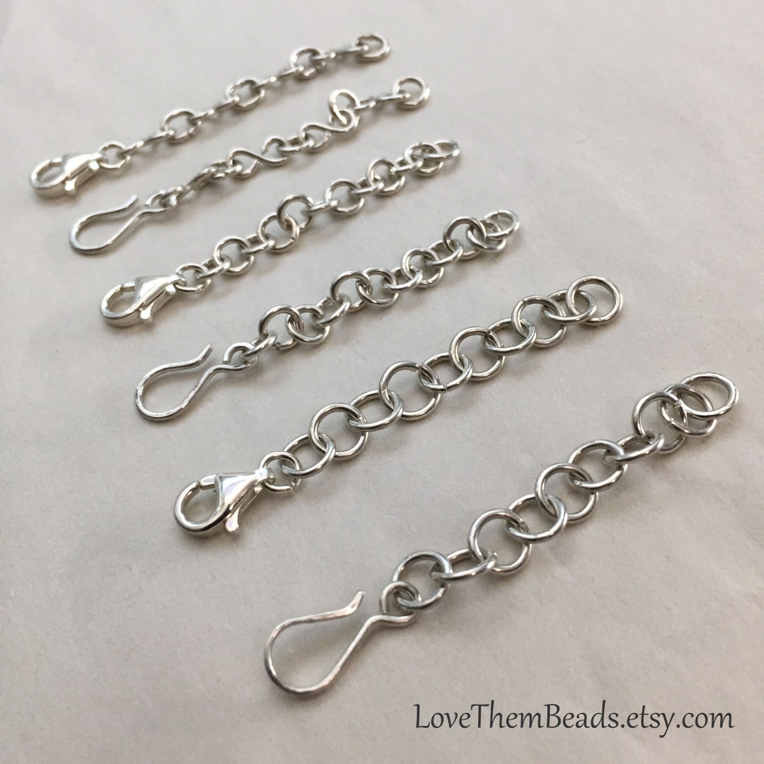 Heavy Weight Sterling Silver Chain Extenders to Add or Adjust Length ...