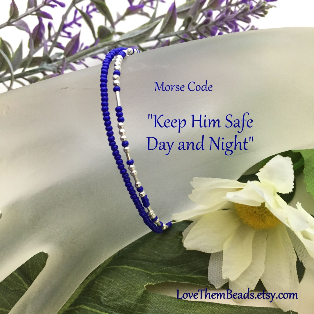 Keep Him Safe Day & Night, Blue Lives Matter Gifts for Police Officer ...