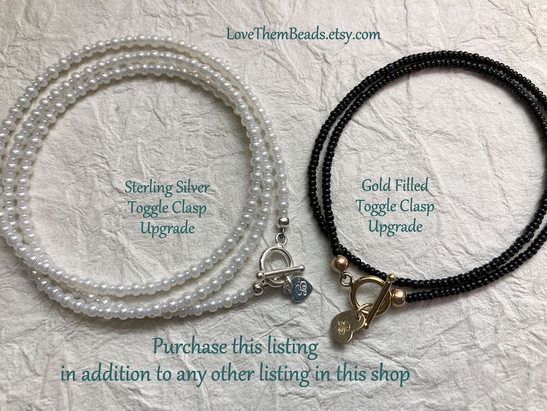 Clasp Upgrade, Add a Sterling Silver or a Gold Filled Toggle Clasp to ...