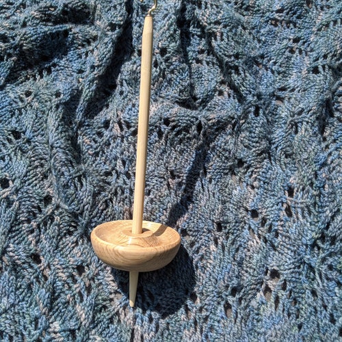 Hand Turned Alder Bottom & Top Drop Spindle - Etsy