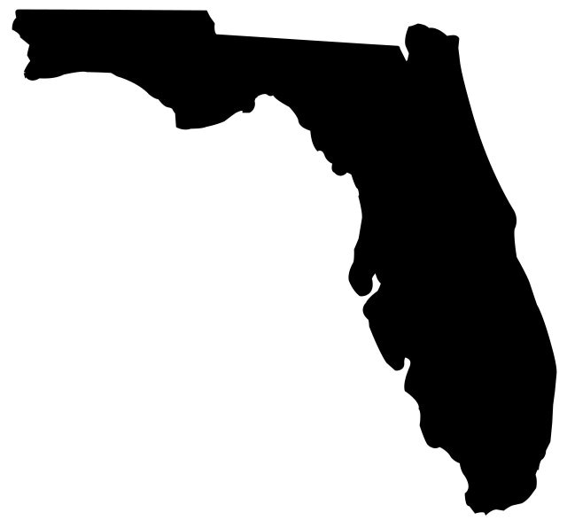 Florida Outline SVG/PNG/JPG Files Florida Cut Files United States of ...