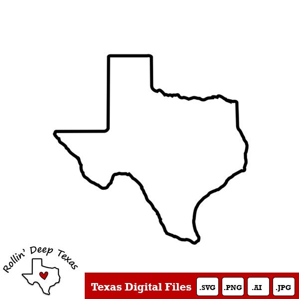 Texas Outline SVG/PNG/JPG Files | Texas Cut Files | United States of ...