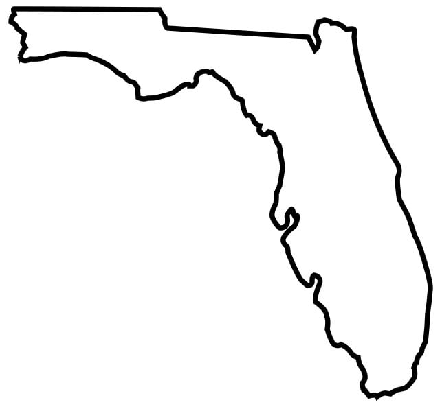 Florida Outline SVG/PNG/JPG Files Florida Cut Files United States of ...