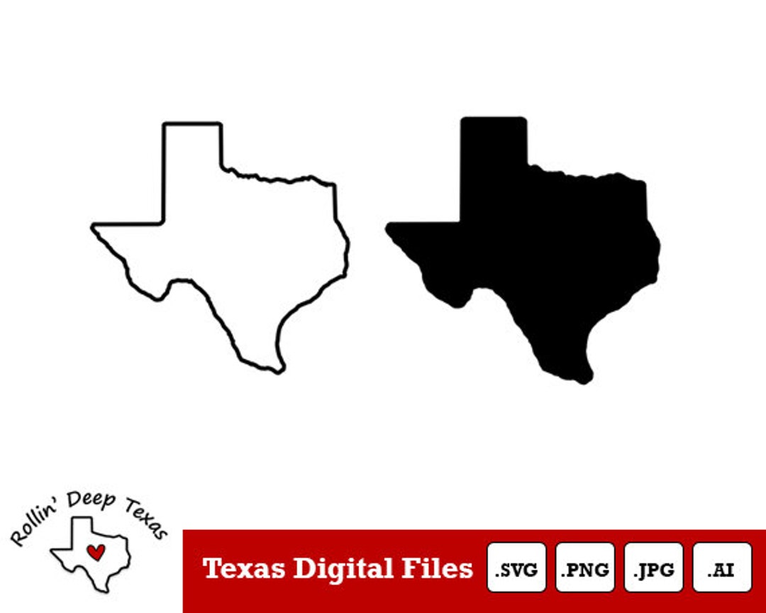 Texas Outline SVG/PNG/JPG Files | Texas Cut Files | United States of ...