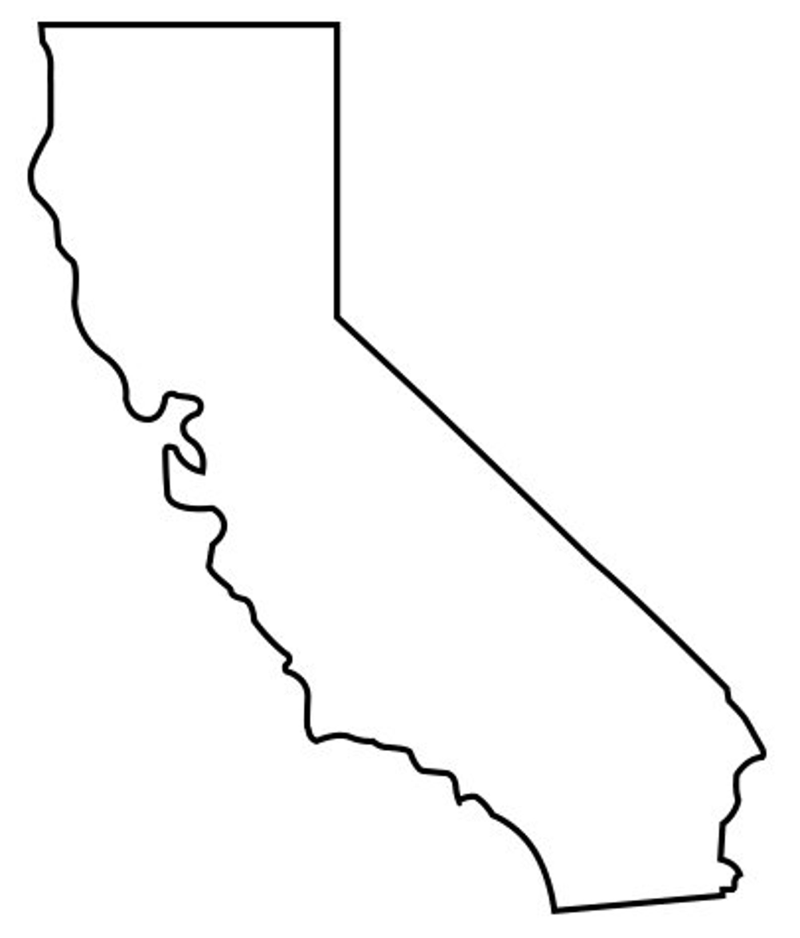 California Outline/filled Svg/png/jpg/ai Files | Cut Files | United ...