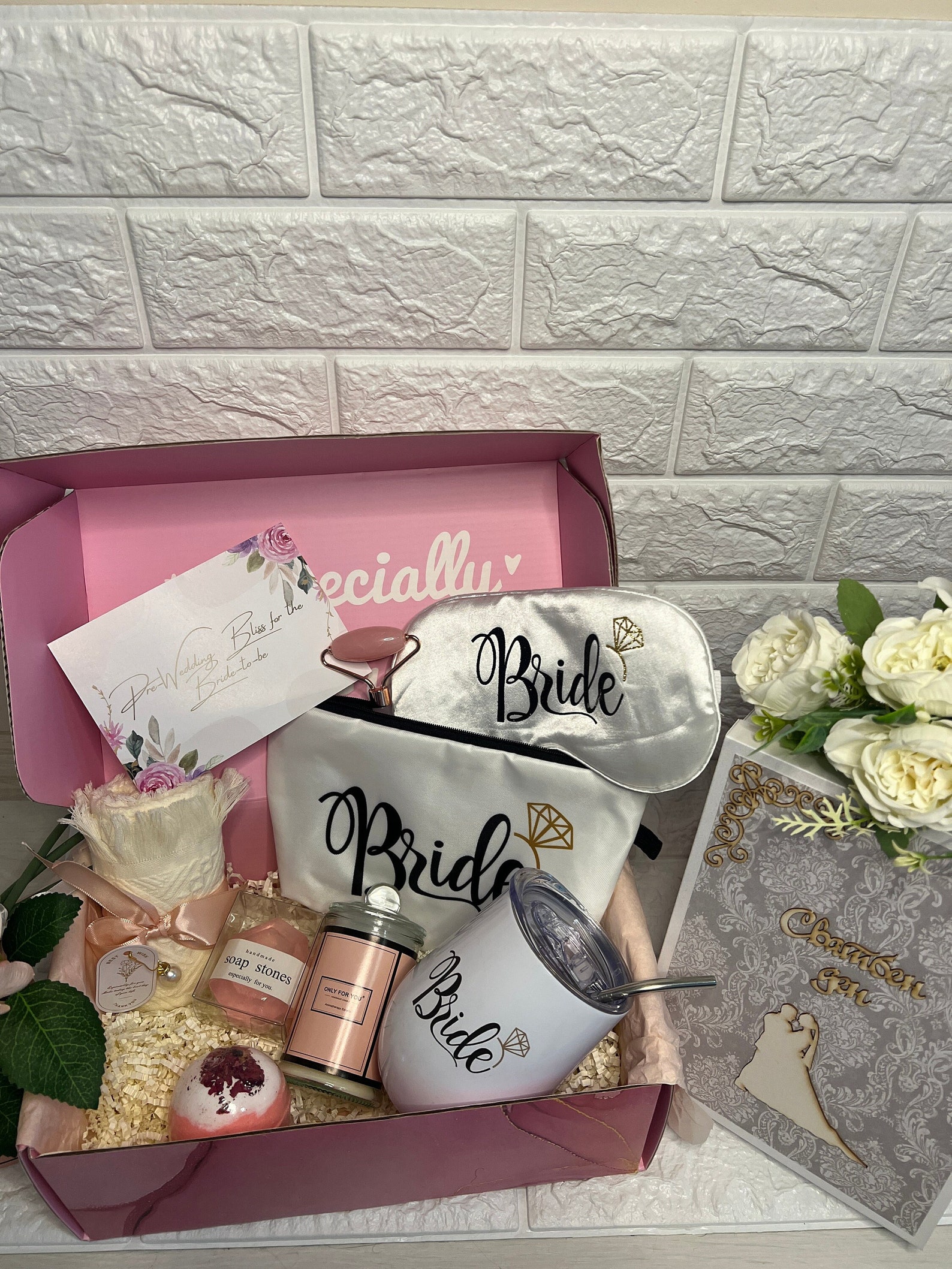 Pamper Me Luxurious Spa Bridal Gift Box With 9 Items | Wedding Gift for ...