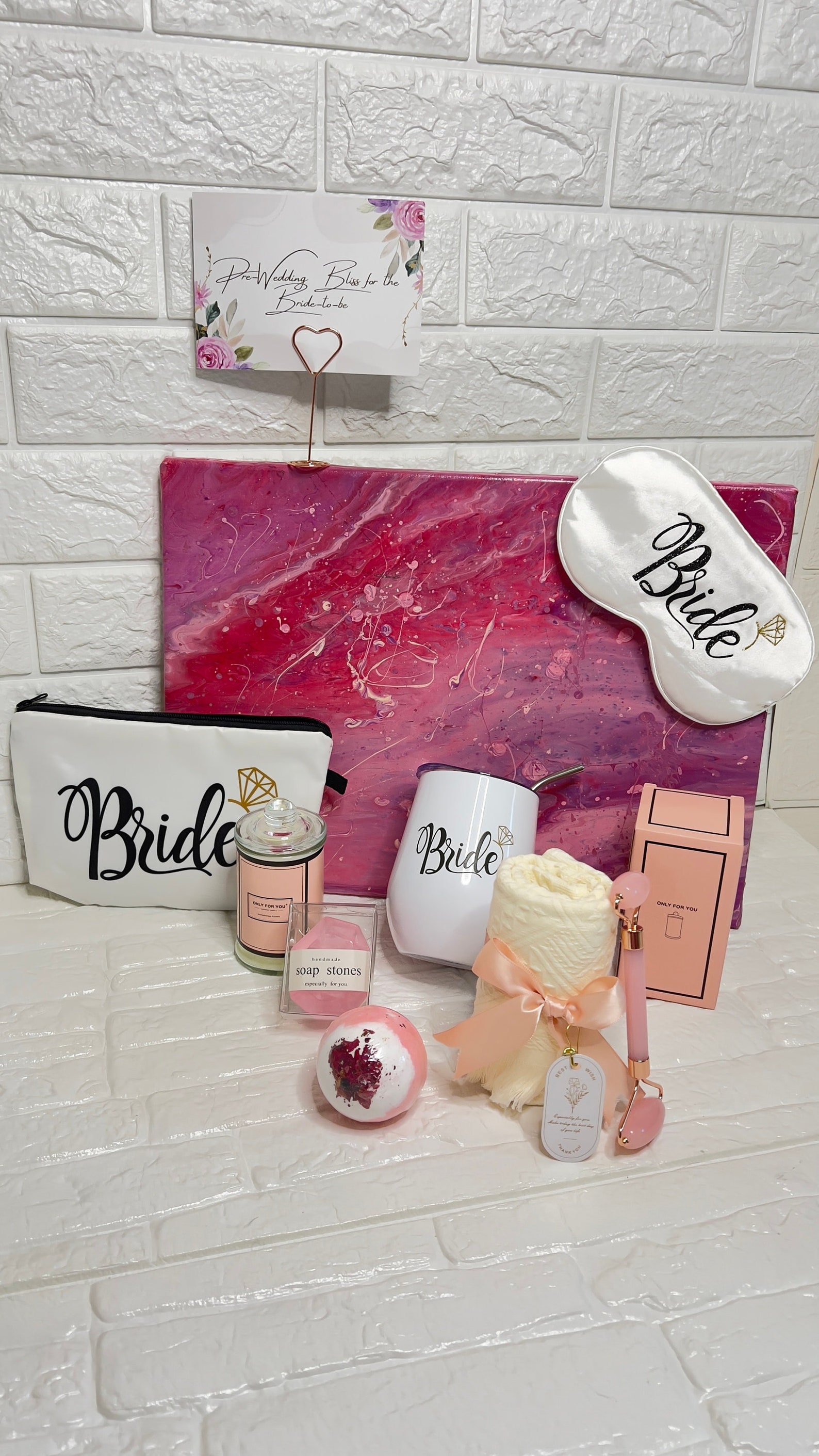 Pamper Me Luxurious Spa Bridal Gift Box With 9 Items | Wedding Gift for ...