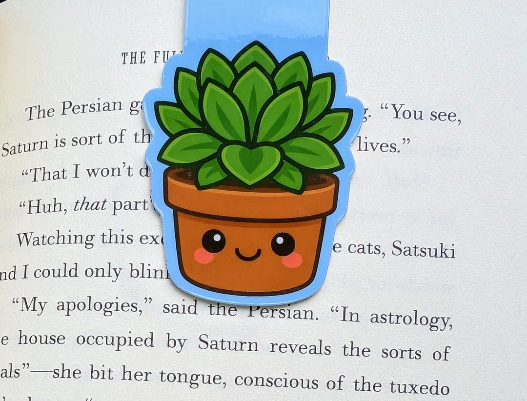 Cute Succulent Plant Magnetic Bookmark - Etsy