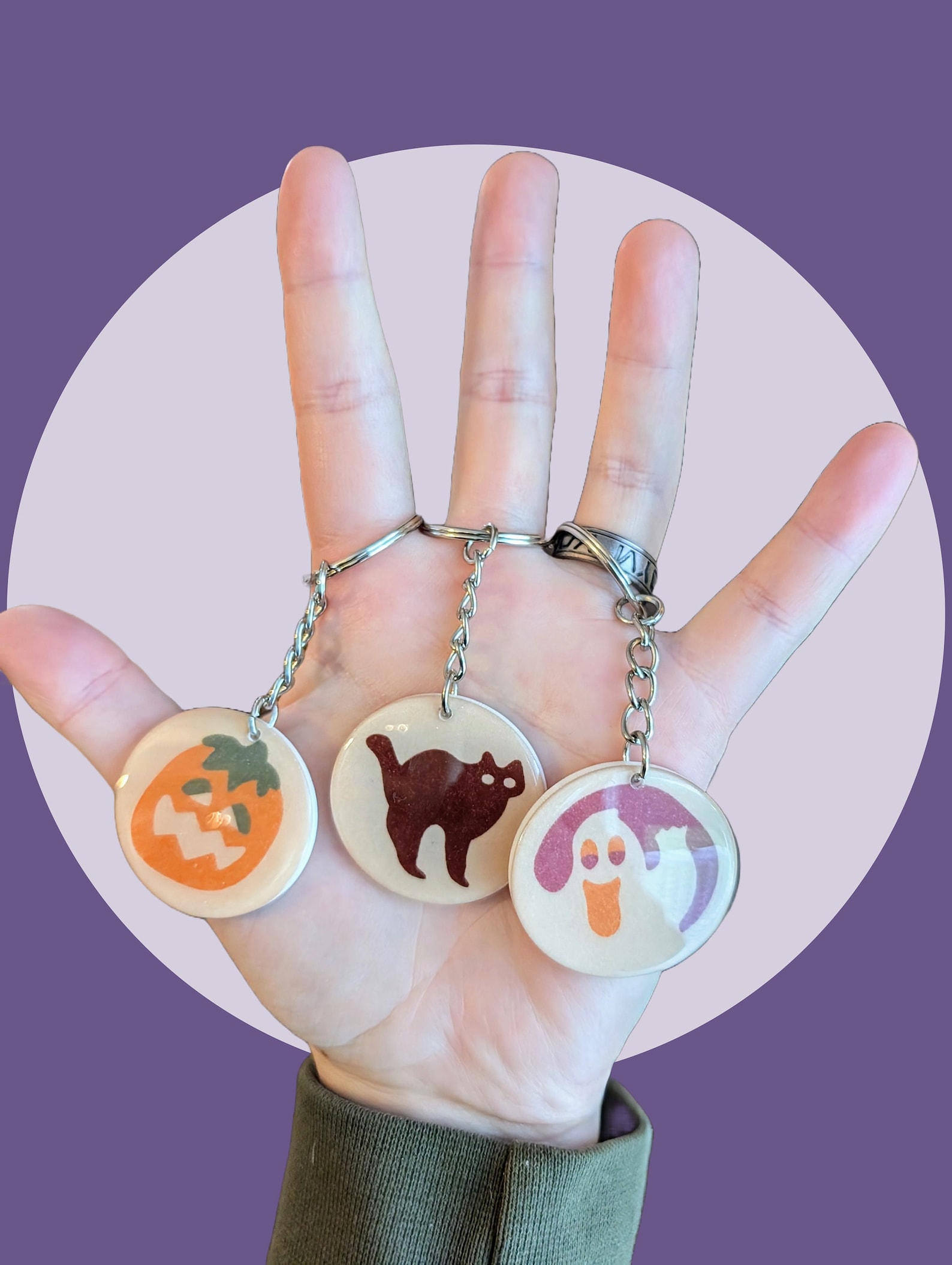 Halloween Cookie Keychains - Etsy