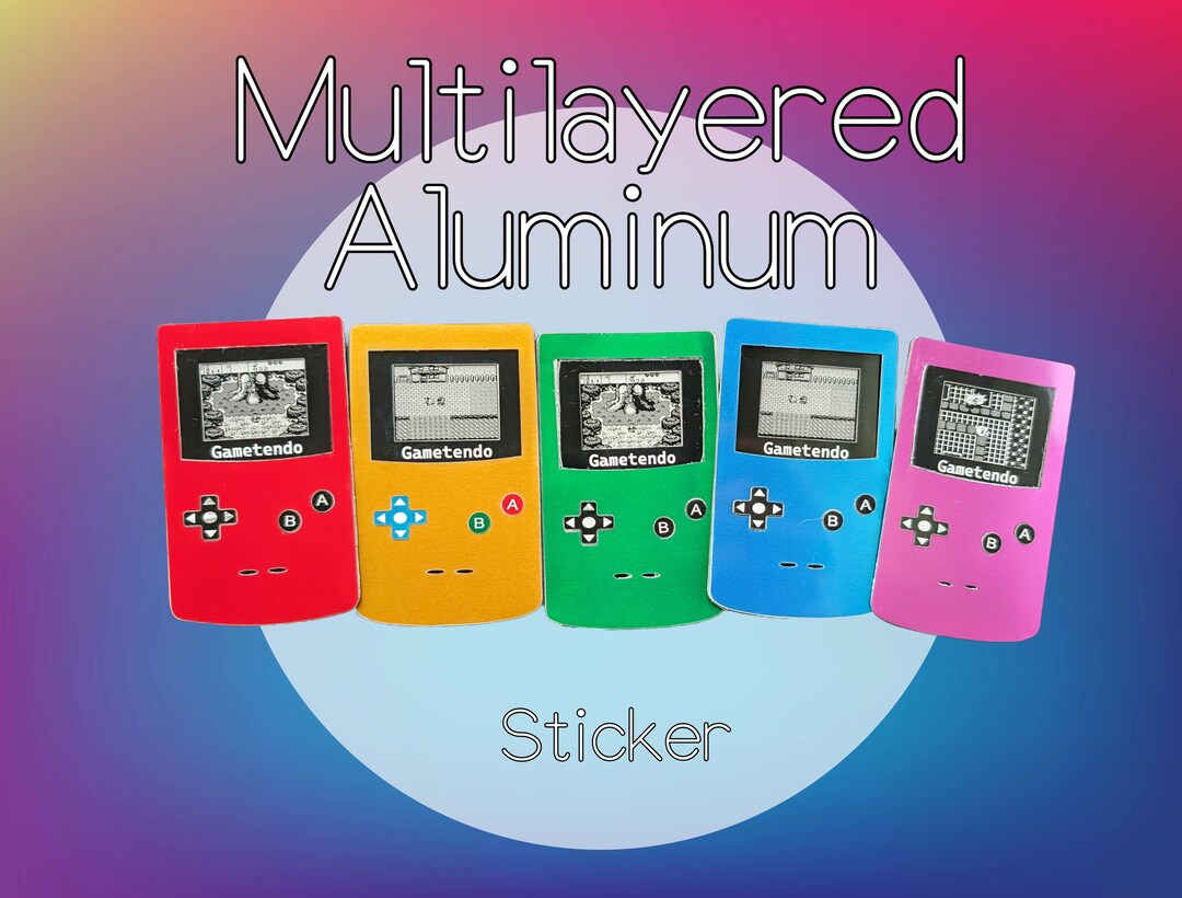 Gameboy Color Layered Metal Sticker - Etsy