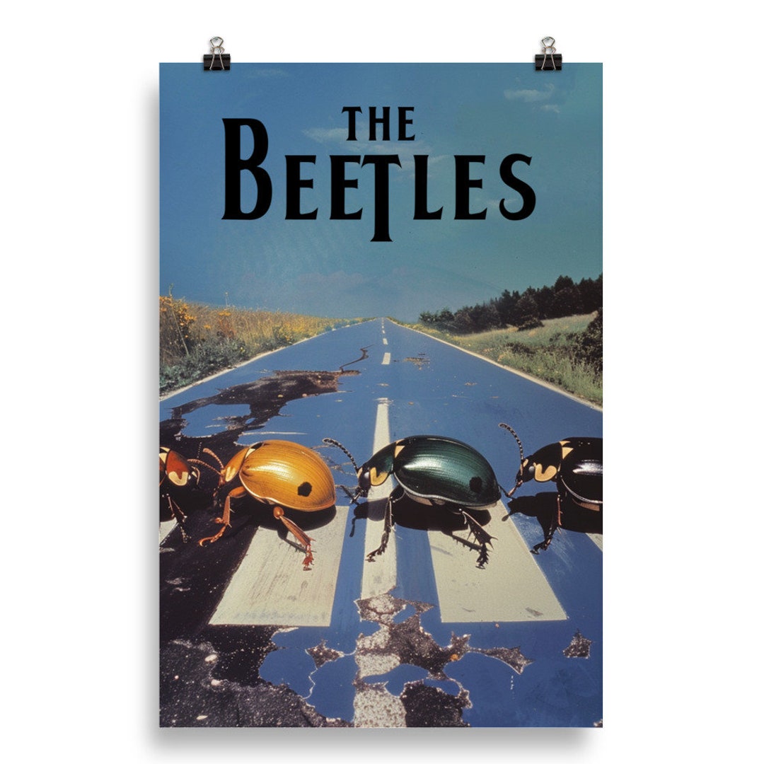 The Beetles Parody Poster of the Beatles Band - Etsy