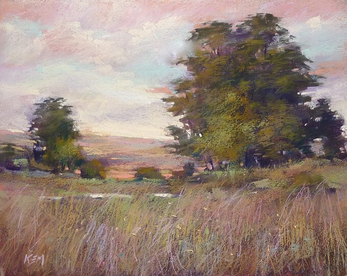 Romantic Landscape California Art Original Pastel Painting 11x14 - Etsy