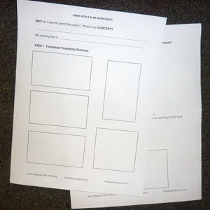 Paint With a Plan Painting Planning WORKSHEET PDF Plan for Better ...