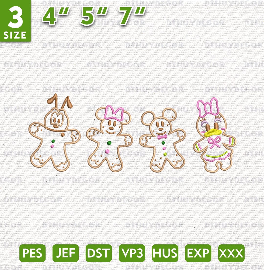 Gingerbread Bakery Embroidery Design, Christmas Embroidery Design ...