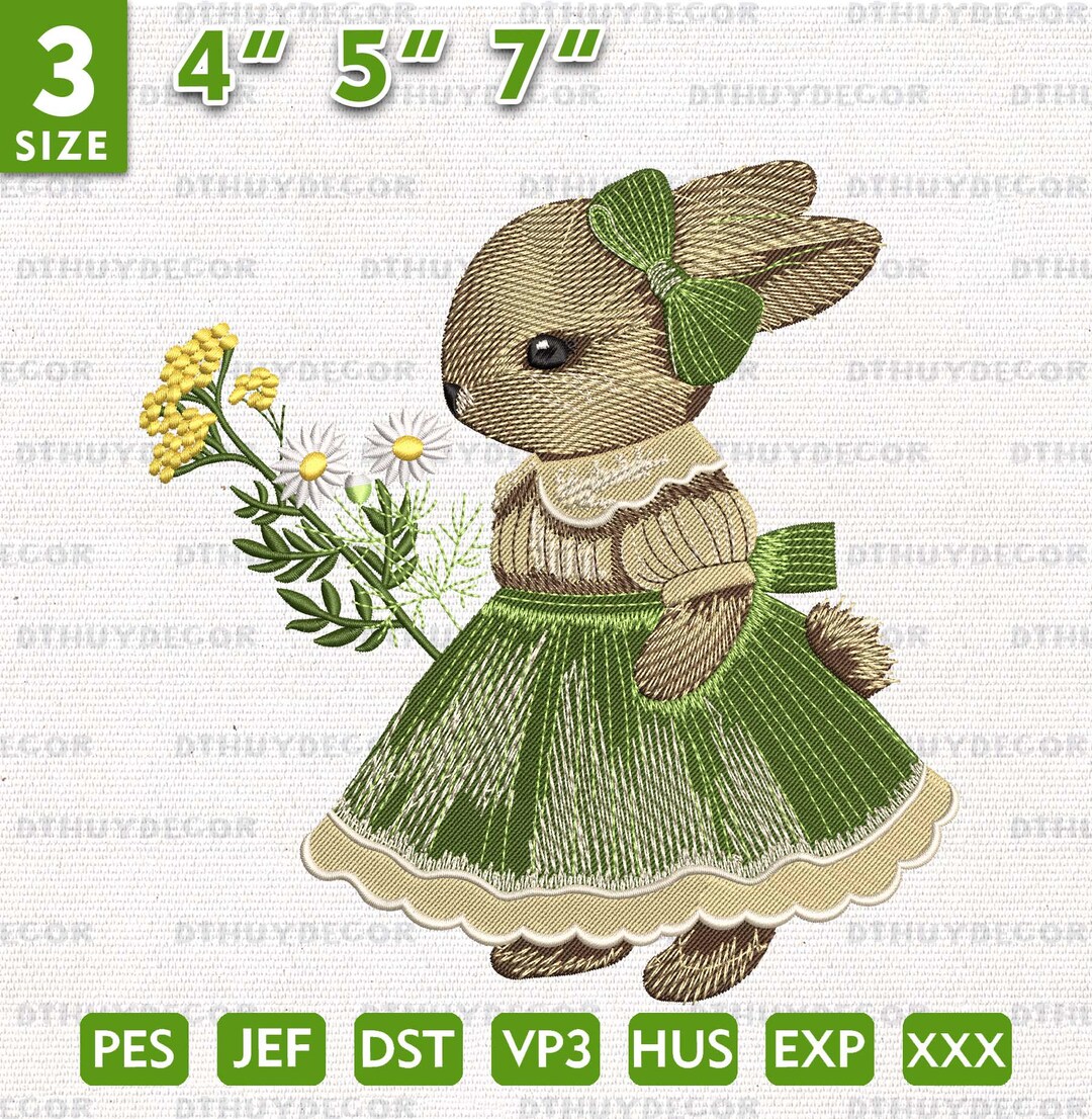 Easter Flora Machine Embroidery Design, Easter Day Embroidery Design ...