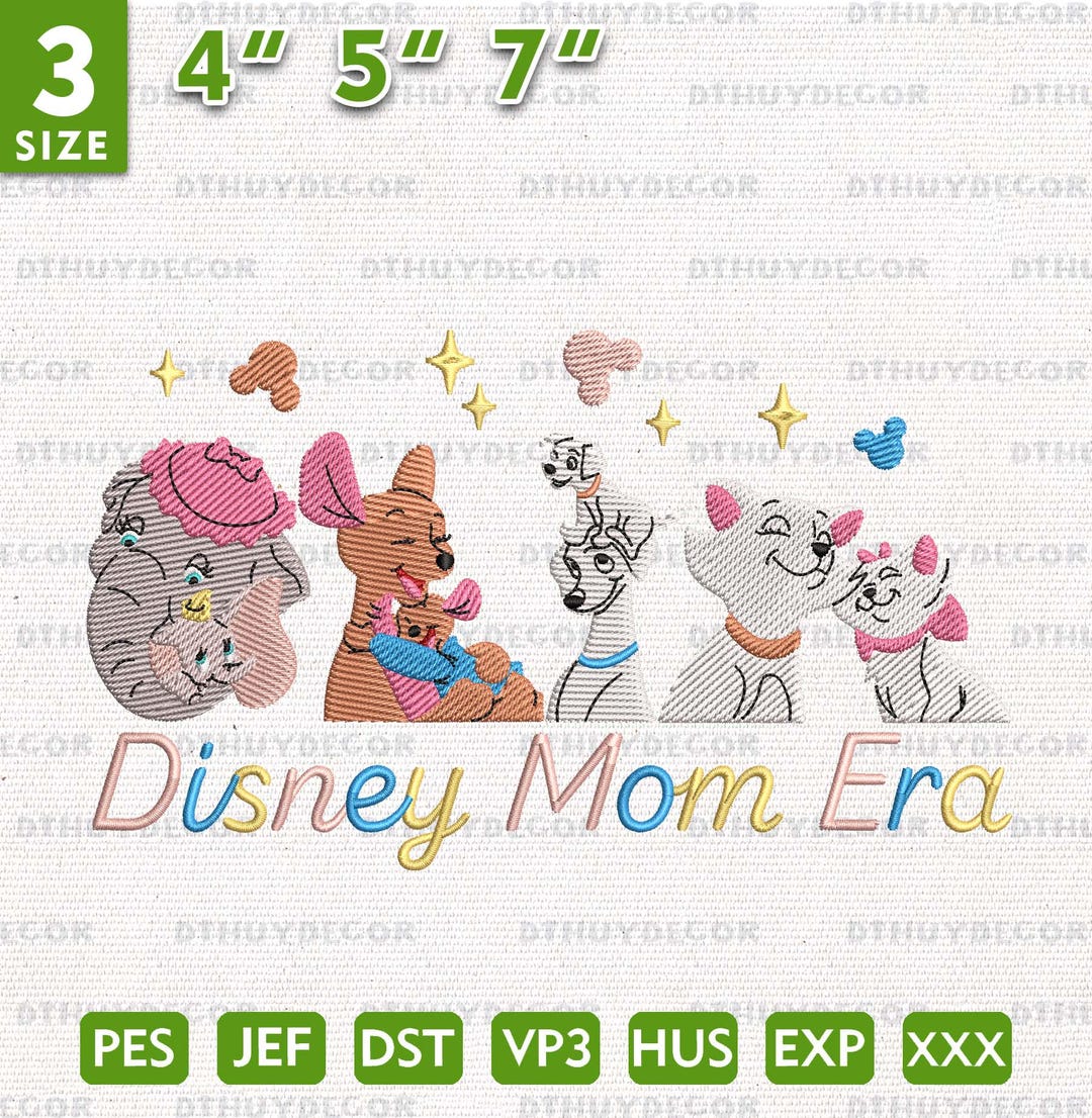Magic Kingdom Embroidery Design, Retro Mama Era Embroidery, Funny ...