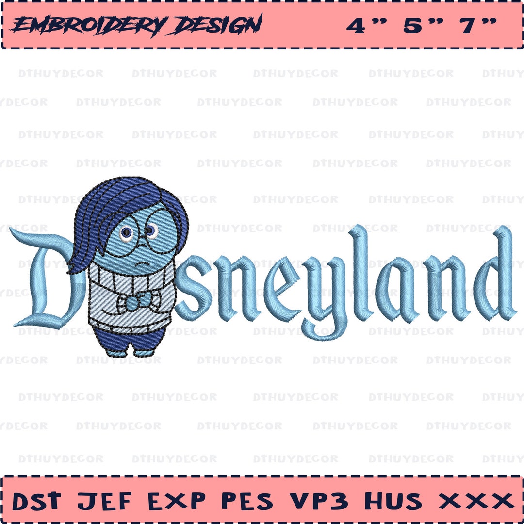 Cartoon Sorrow Emotion Embroidery Design, Embroidery Sorrow Emotion ...